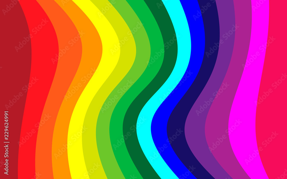 Ilustração com as cores do arco-íris Stock Illustration | Adobe Stock