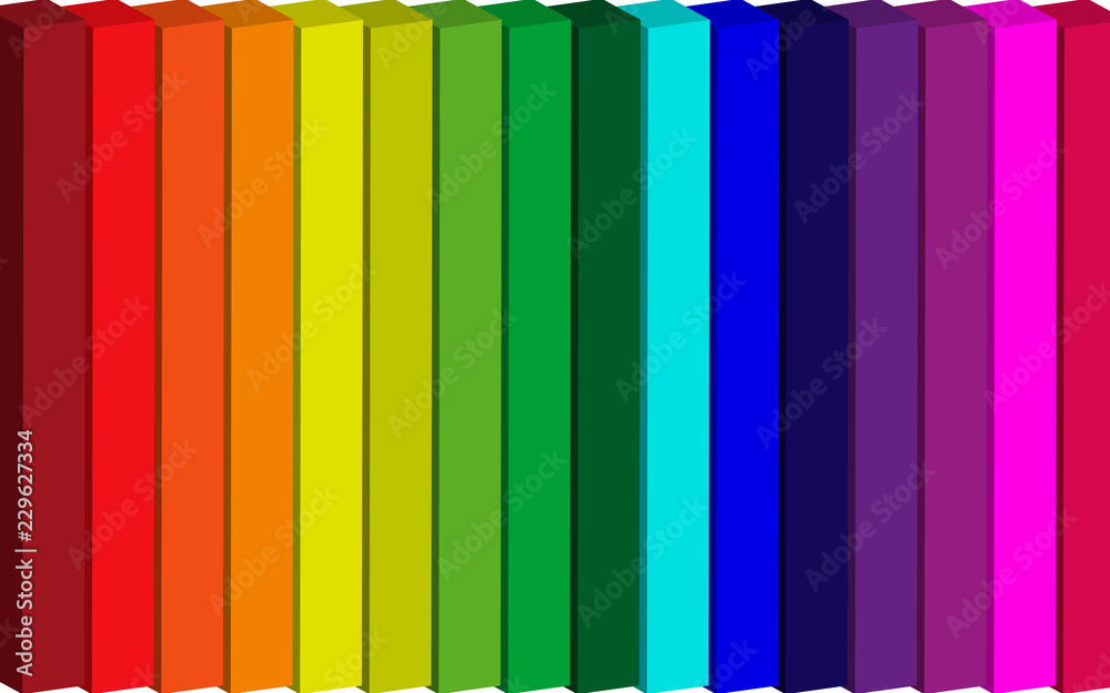 Ilustração com as cores do arco-íris Stock Illustration | Adobe Stock