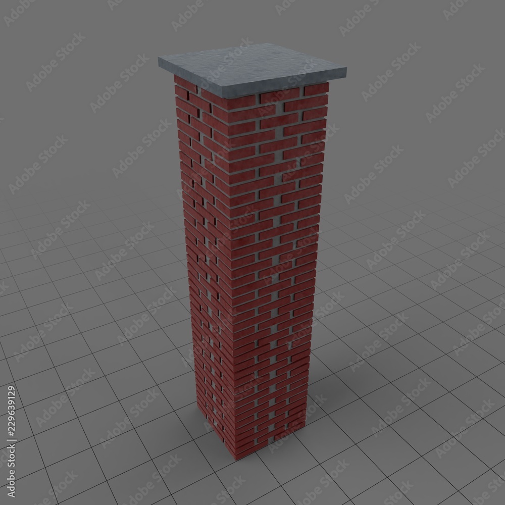 Perspective Brick Column