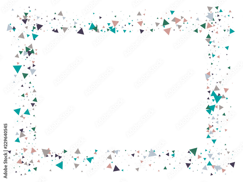 Blast Glass Shatter Memphis Vector Frame. Triangle Fragmentation ...