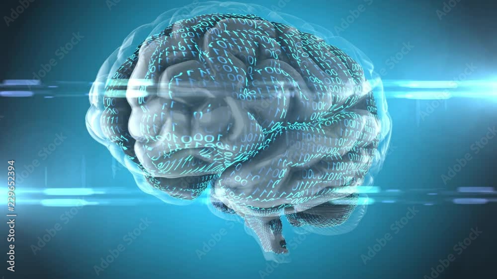 Computer brain mind design for AI artificial intelligence deep learning ...
