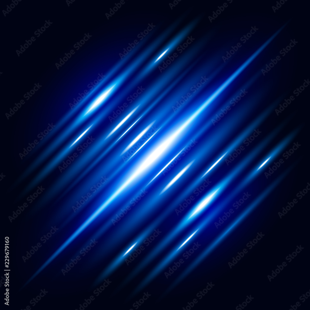 Abstract Blue Light Effect with shine bright vector background Stock Vector | Adobe Stock