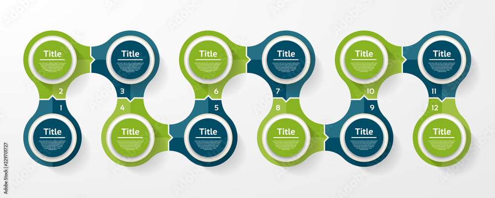 Vector circle infographic. Template for cycle diagram, graph ...
