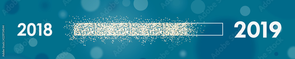 loading screen banner 2018 to 2019 teal Stock Vector | Adobe Stock