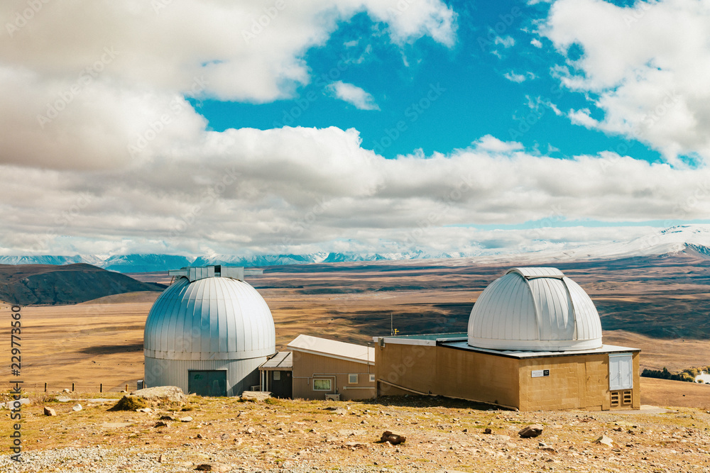 Mount John observatory at Lake Tekapo Stock Photo | Adobe Stock