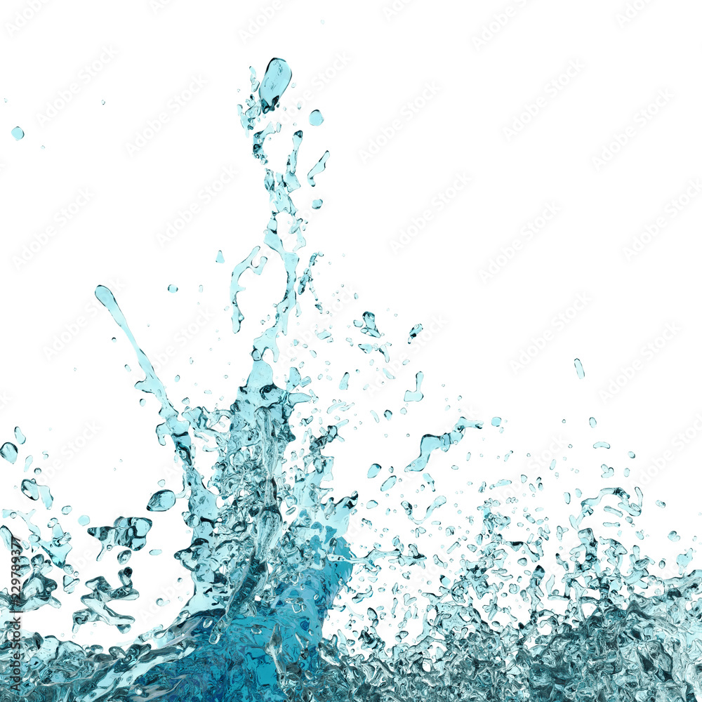 Clean water spalsh background Stock Illustration | Adobe Stock
