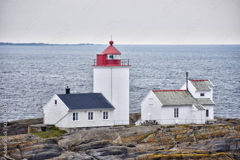 Norwegen, Langesund, Telemark, Bamble, Leuchtturm, Leuchtturmwärter ...