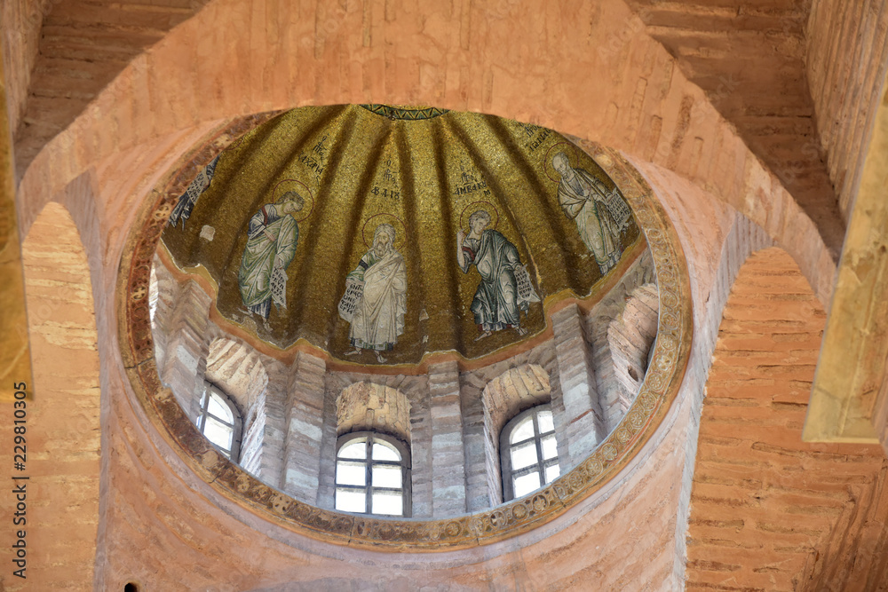 Fethiye Museum interior in Istanbul. Also known as the Church of ...