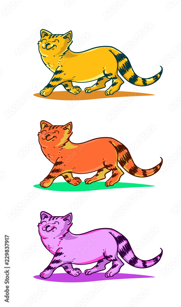 Cartoon Cat Walking