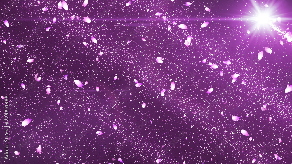 キラキラパーティクルエフェクト 桜 Stock イラスト Adobe Stock