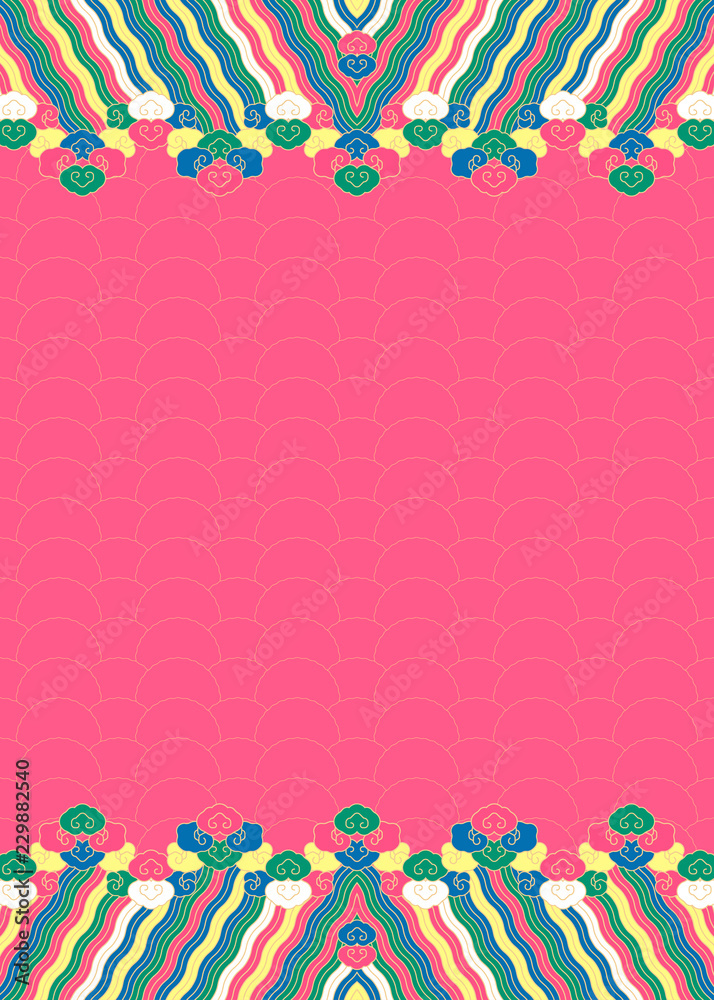 Korea traditional background Stock Vector | Adobe Stock