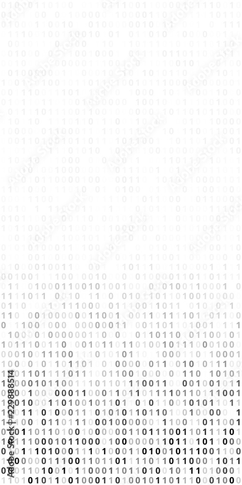 Binary Code Screen Stock Vector | Adobe Stock