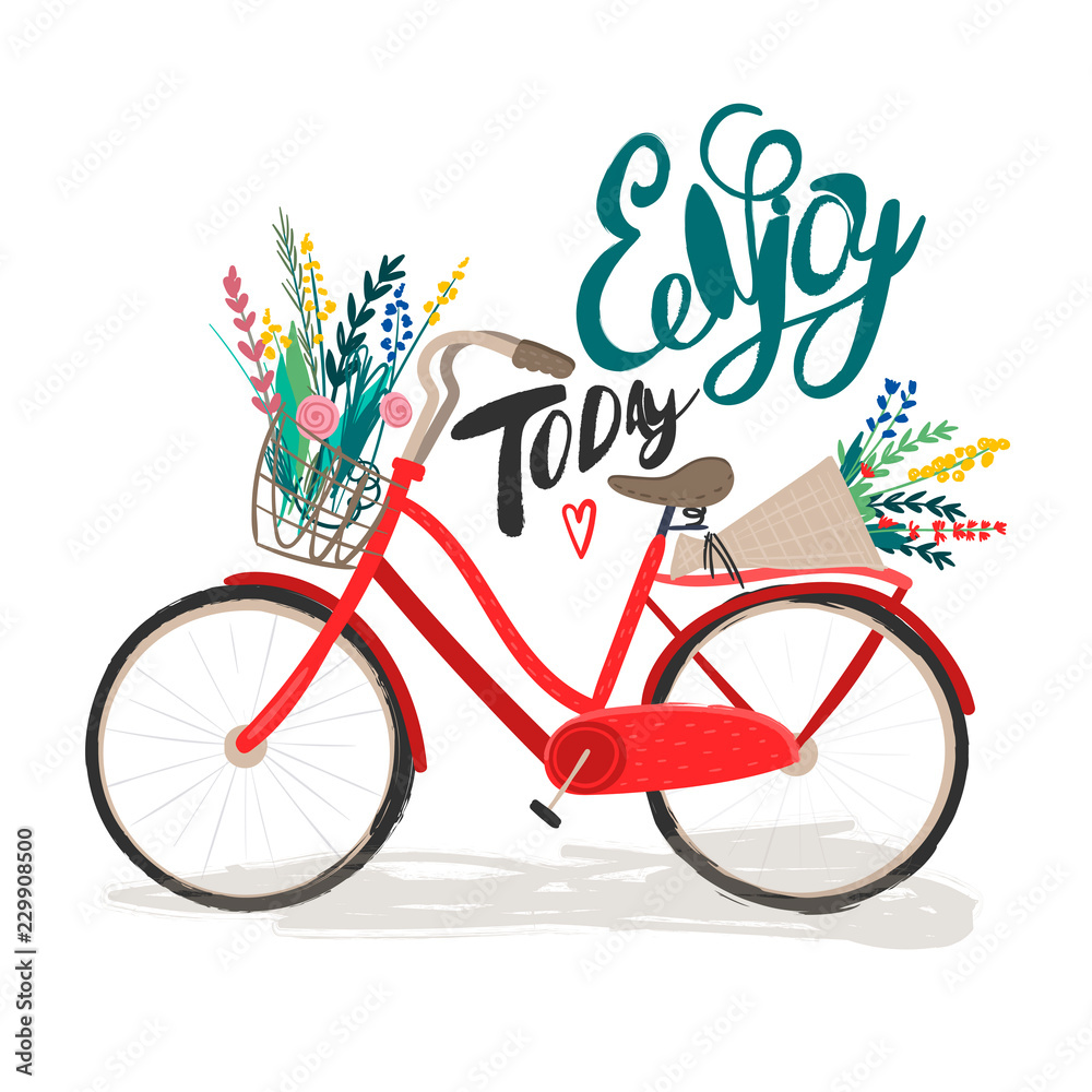 Hand Drawn Vintage Bicycle