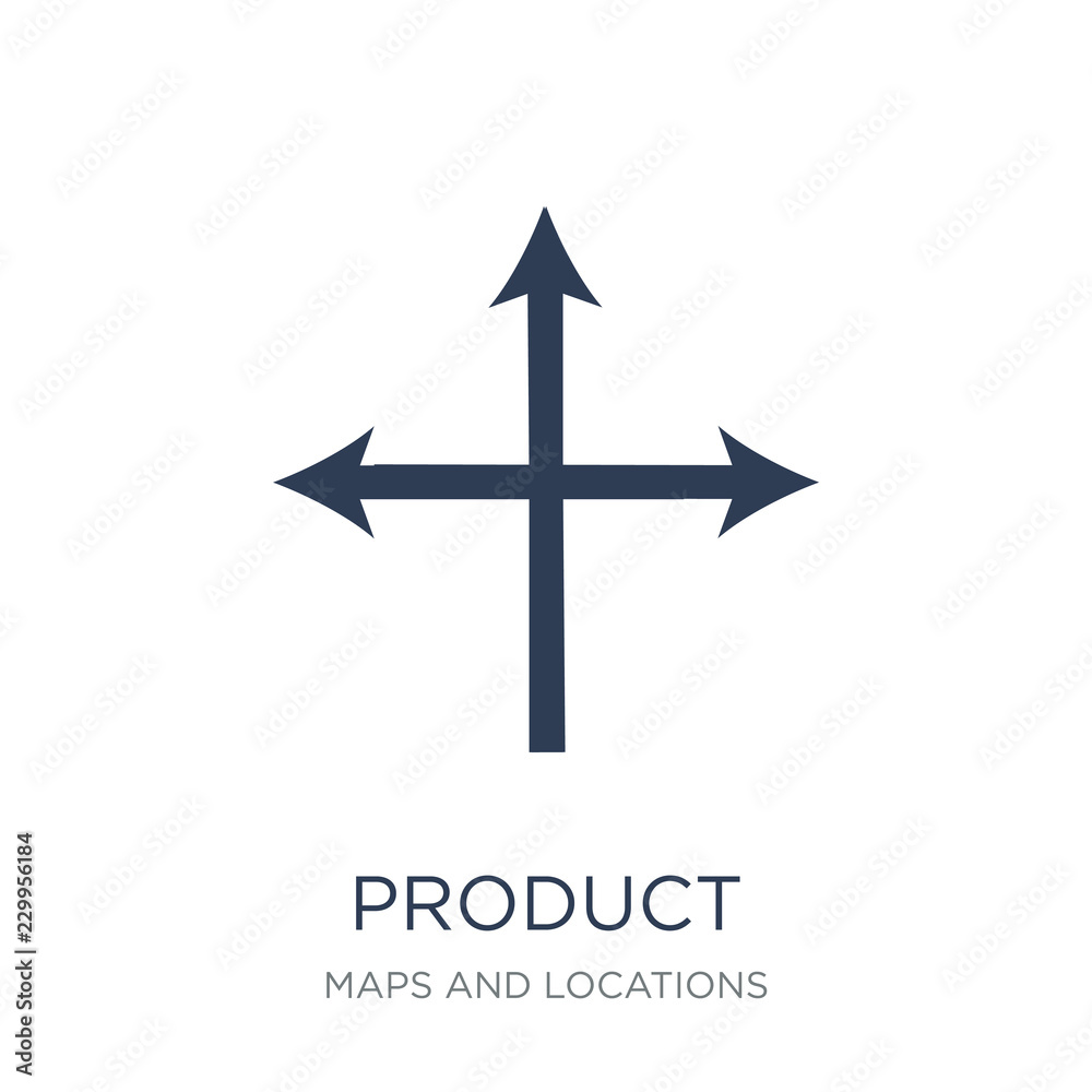 Product Positioning icon. Trendy flat vector Product Positioning icon ...