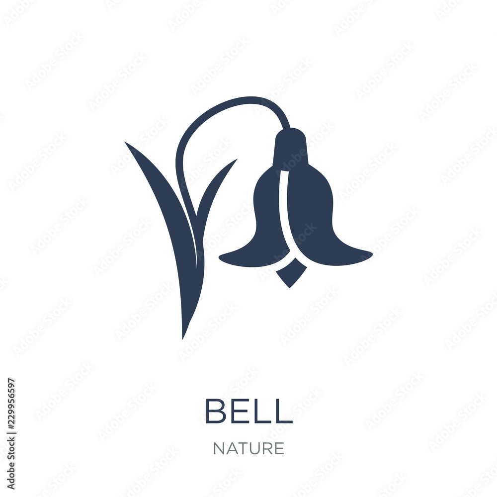 Bluebell icon. Trendy flat vector Bluebell icon on white background ...