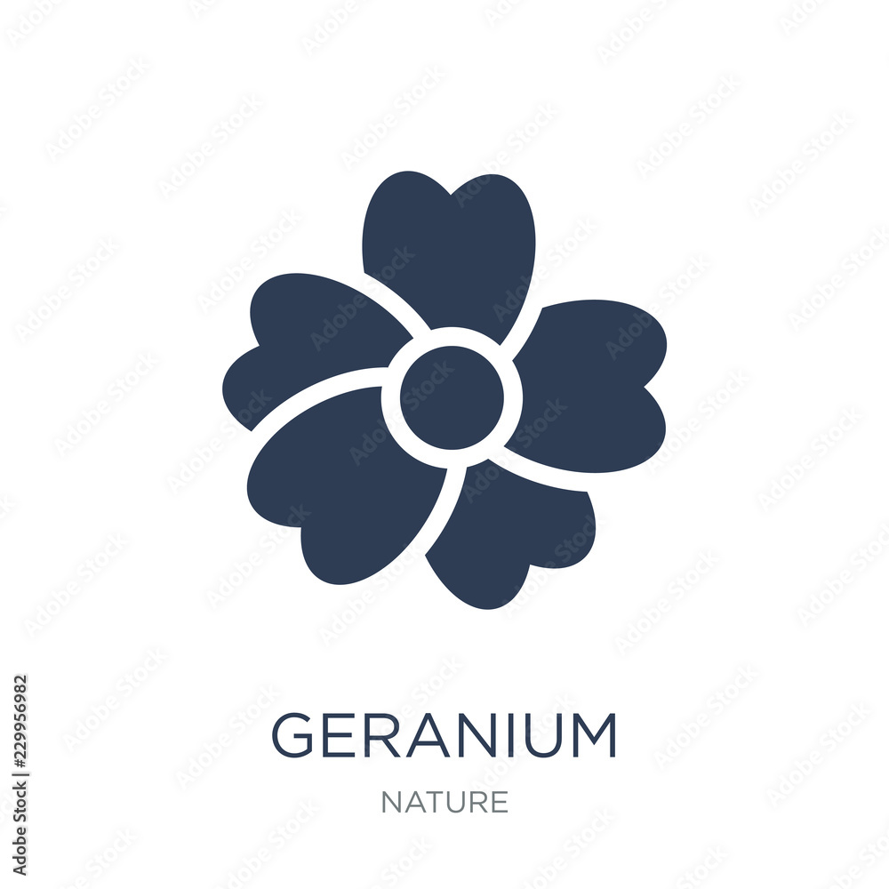 Geranium icon. Trendy flat vector Geranium icon on white background ...