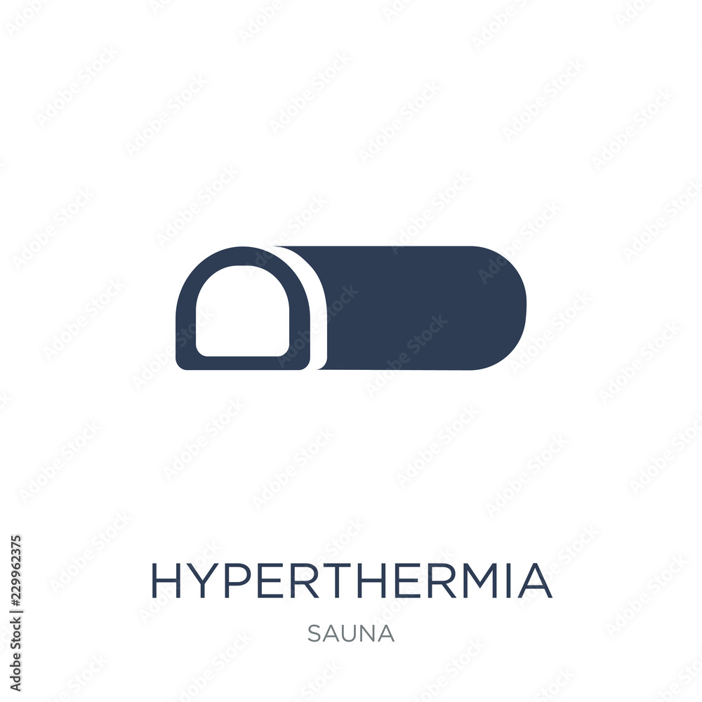 Hyperthermia icon. Trendy flat vector Hyperthermia icon on white ...
