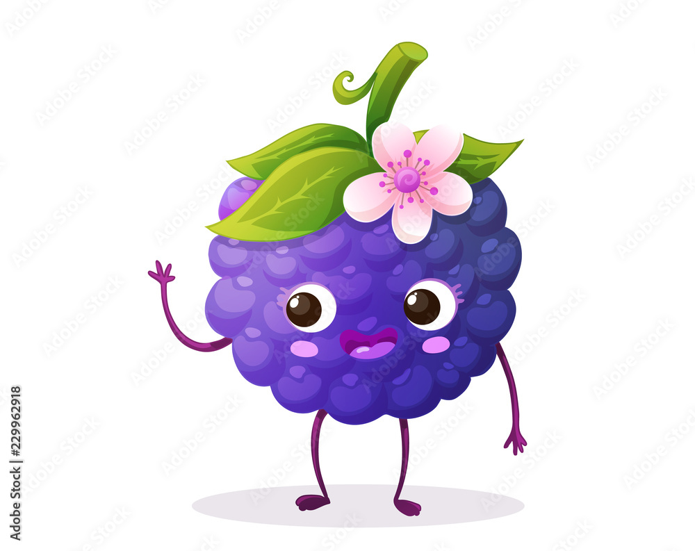 Cartoon Blackberries