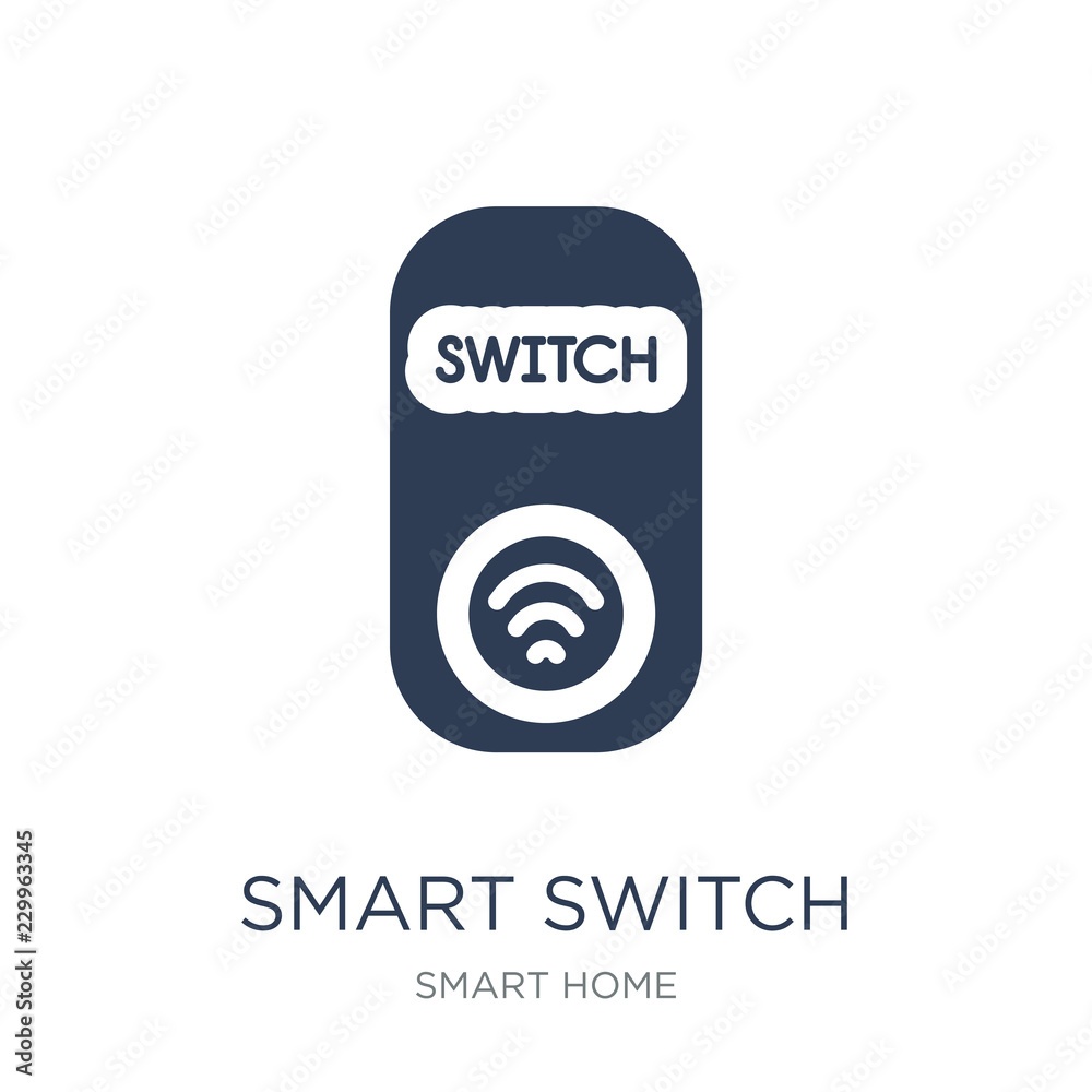 smart Switch icon. Trendy flat vector smart Switch icon on white ...
