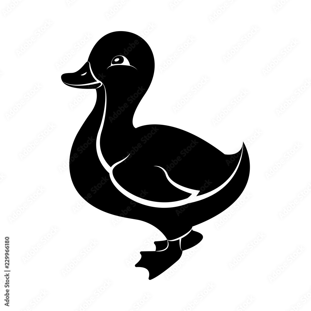 Duckling Silhouette