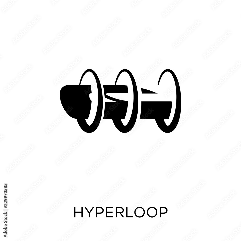 Hyperloop icon. Hyperloop symbol design from Future technology collection. Simple element vector ...