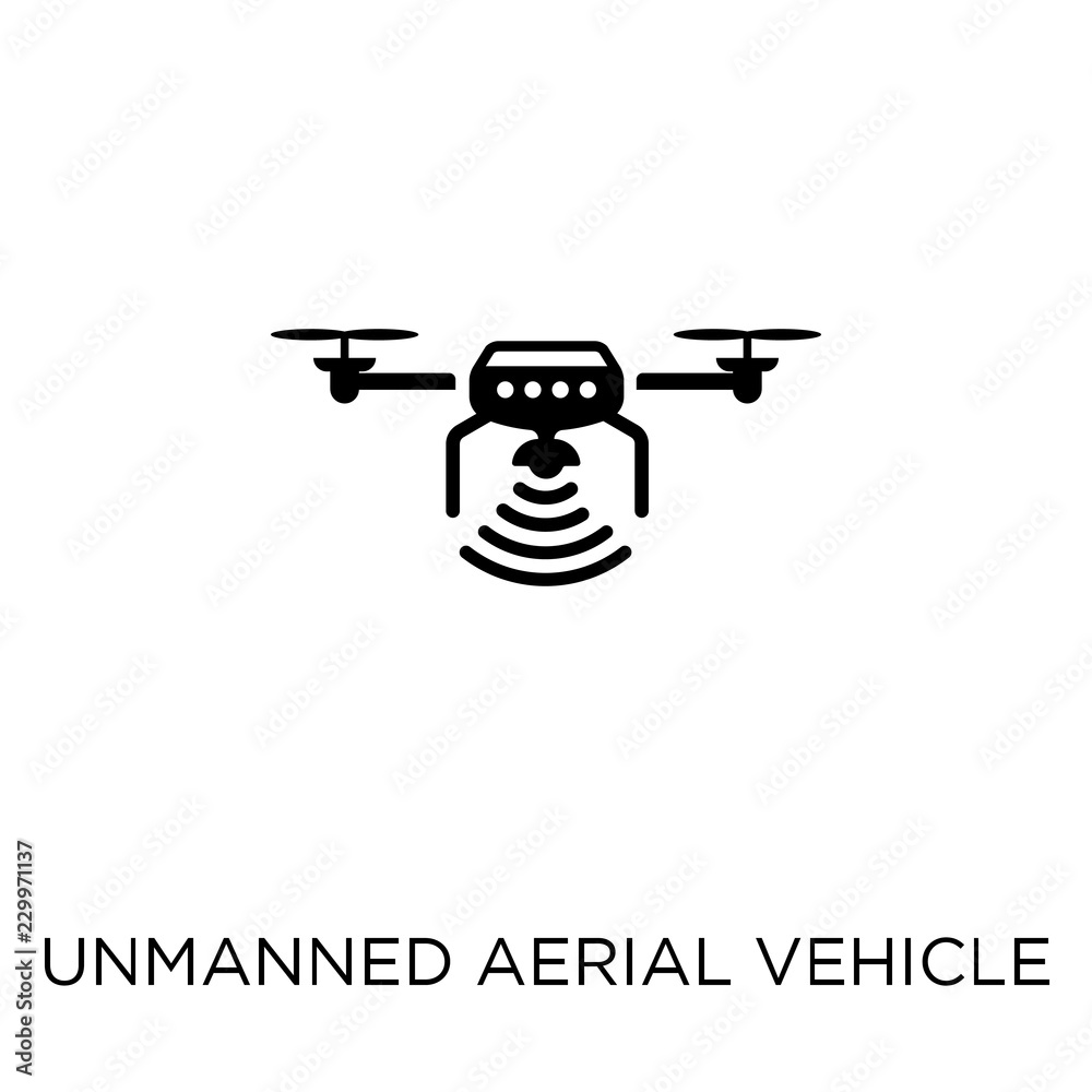 Unmanned aerial vehicle icon. Unmanned aerial vehicle symbol design ...