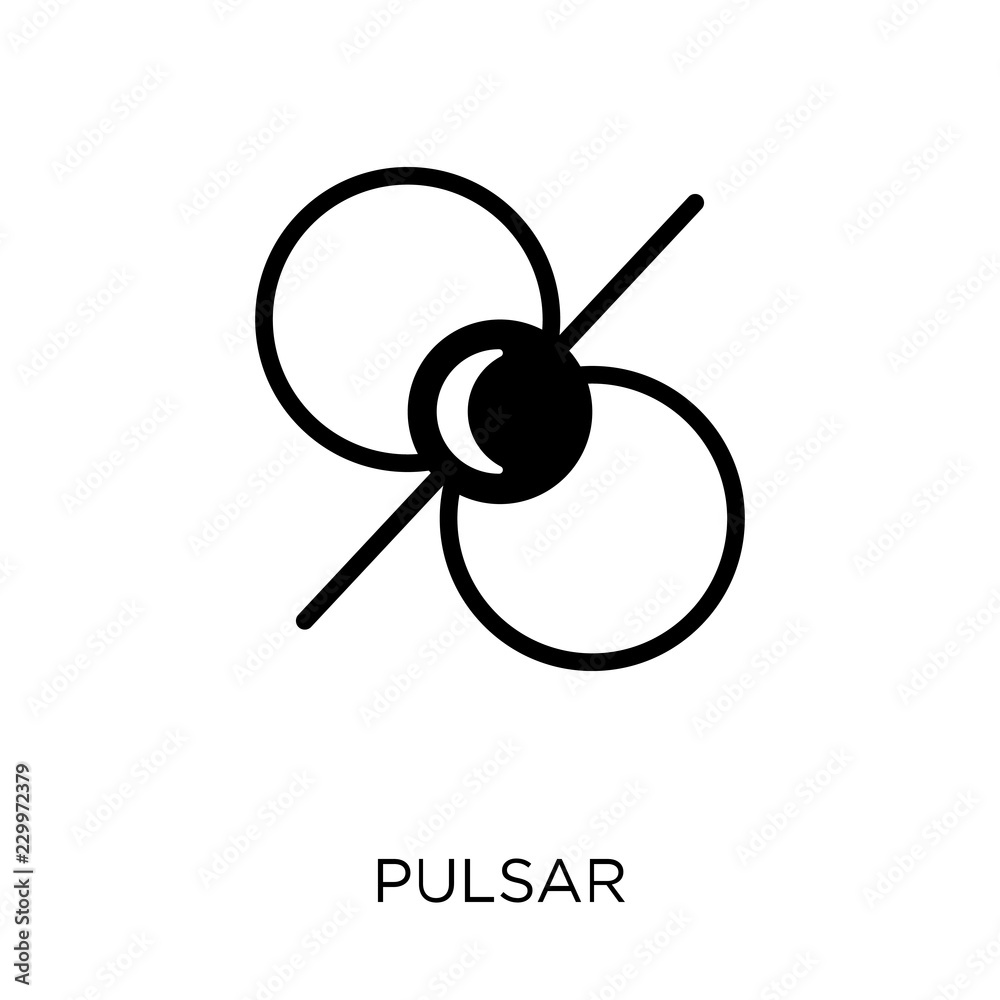 Pulsar icon. Pulsar symbol design from Astronomy collection. Simple ...