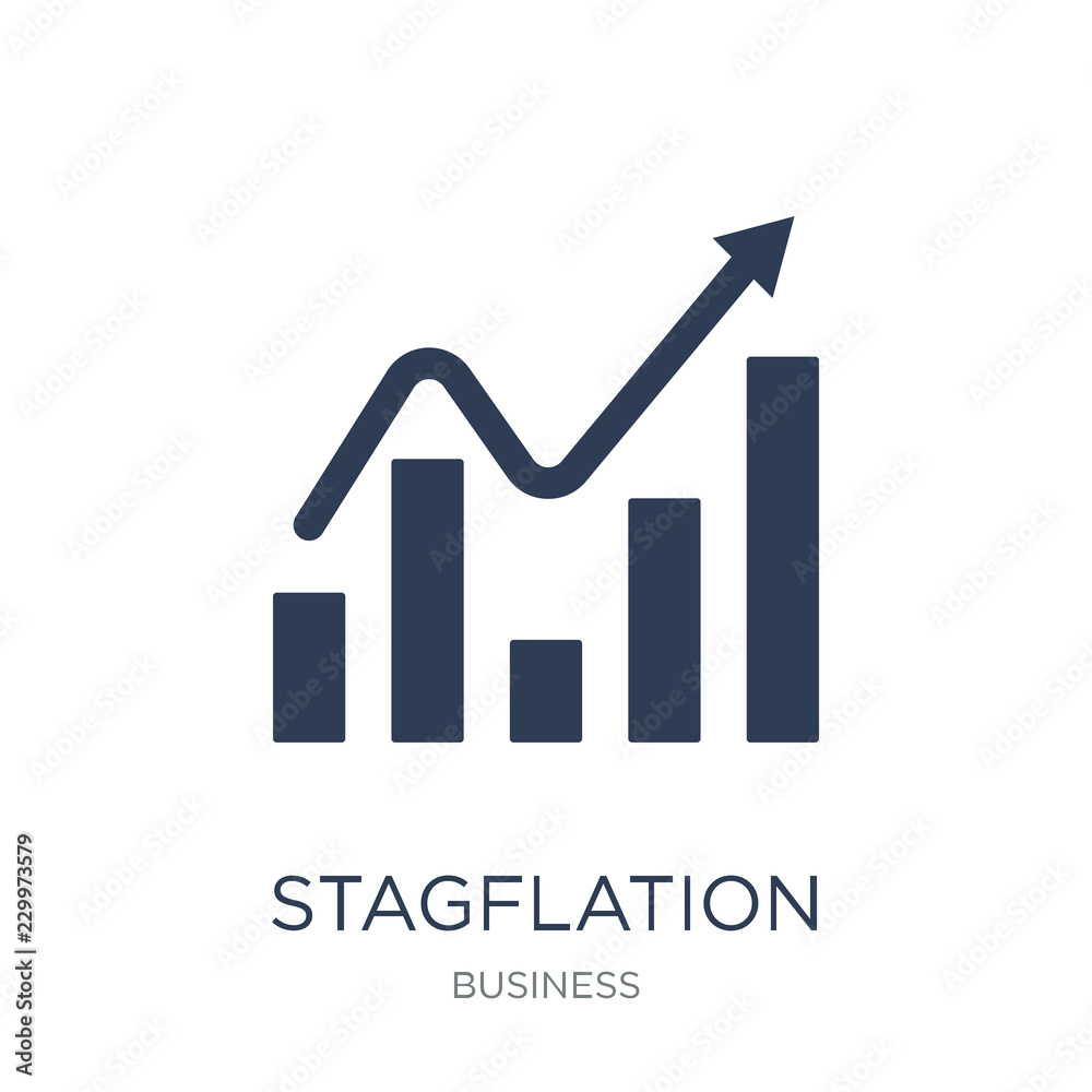 Stagflation icon. Trendy flat vector Stagflation icon on white ...