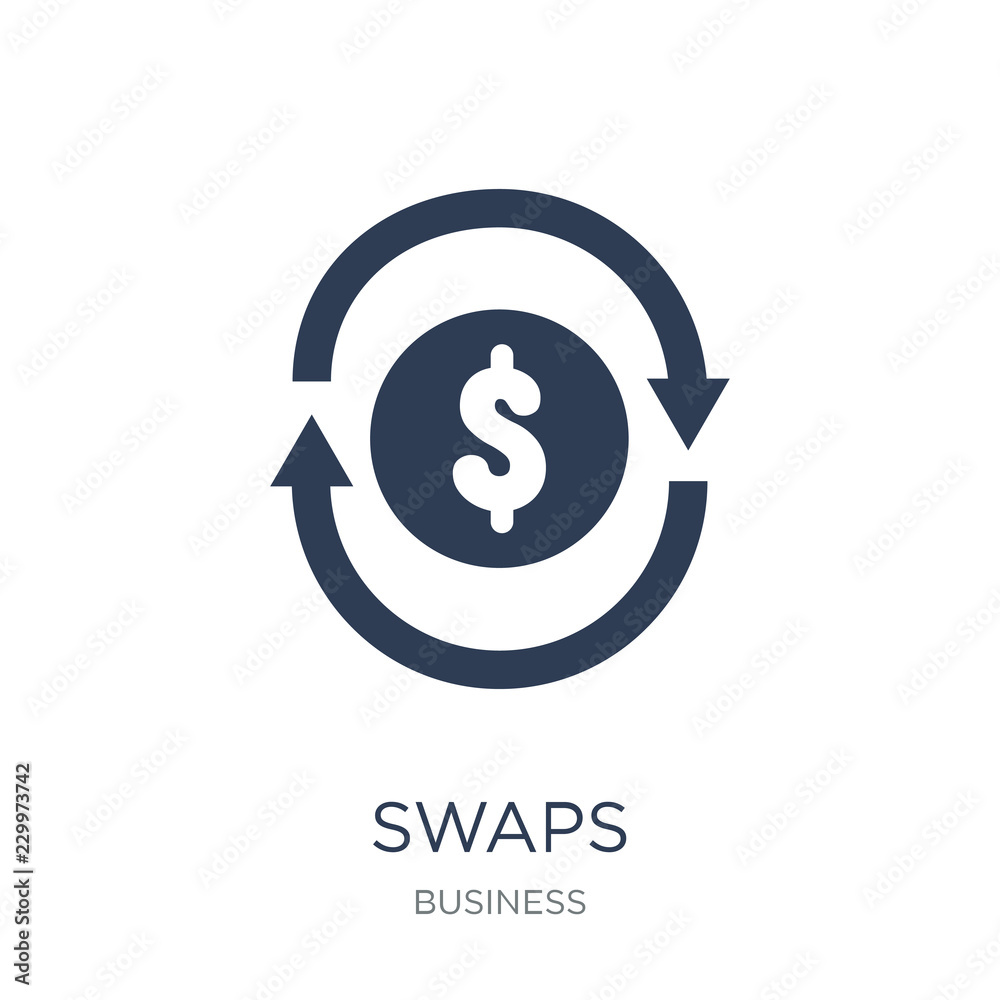 Swaps icon. Trendy flat vector Swaps icon on white background from ...