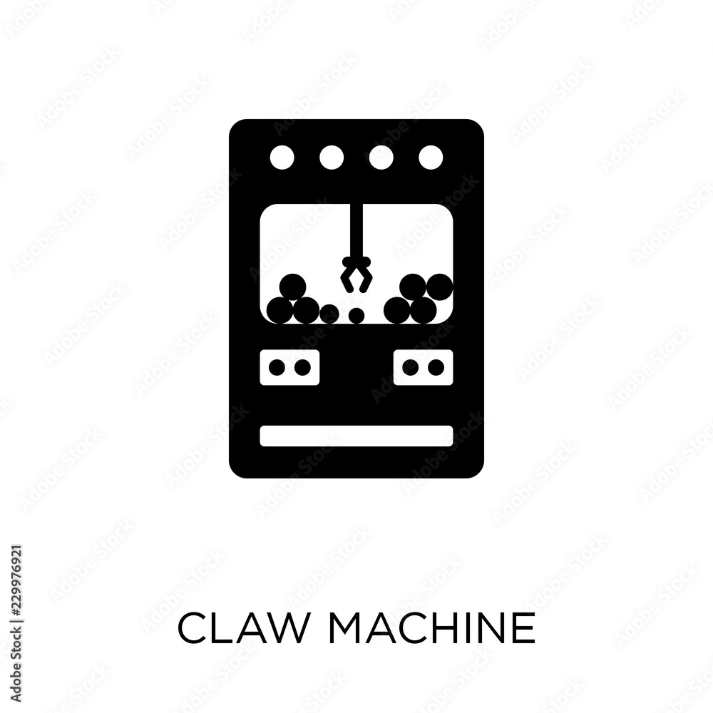 Claw machine icon. Claw machine symbol design from Circus collection ...