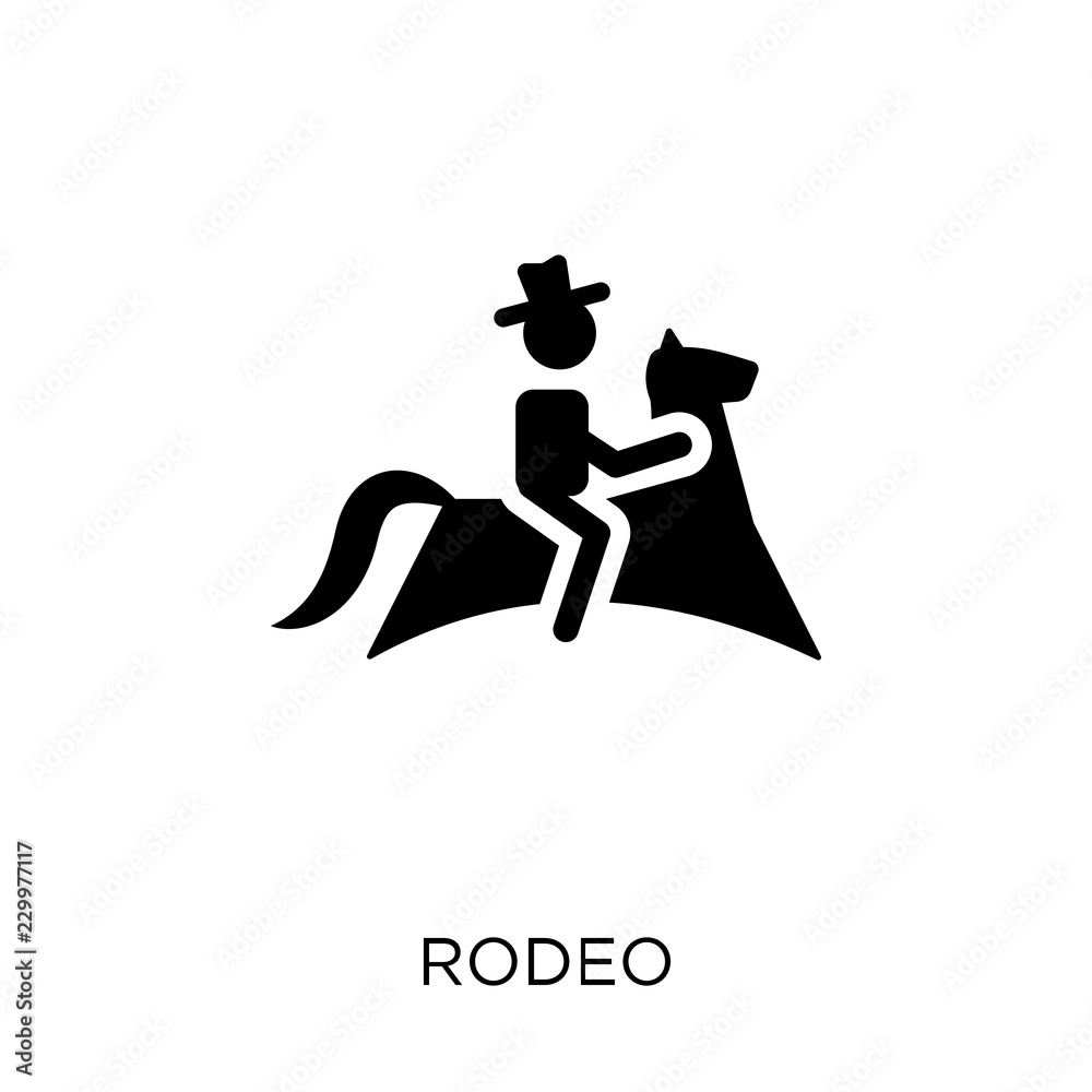 rodeo icon. rodeo symbol design from Circus collection. Stock Vector ...