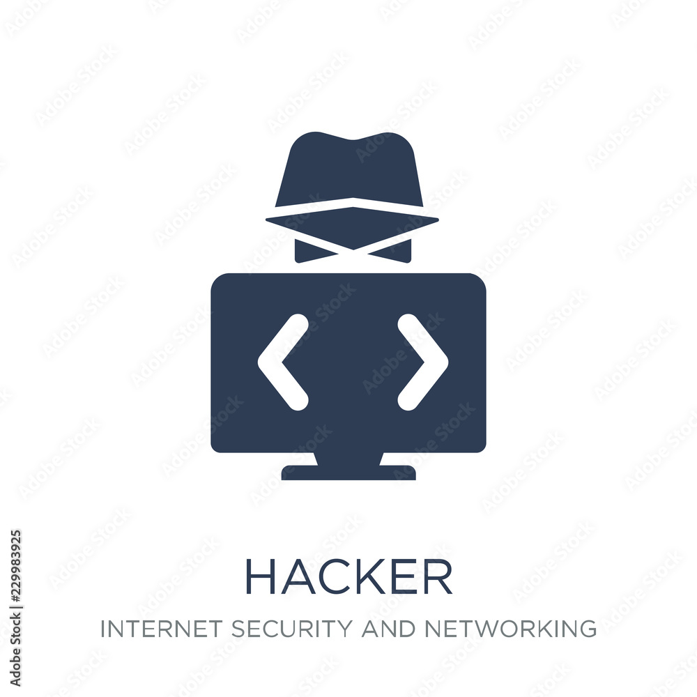 Hacker Icon Flat