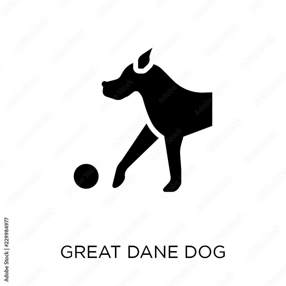 Great Dane dog icon. Great Dane dog symbol design from Dogs collection ...