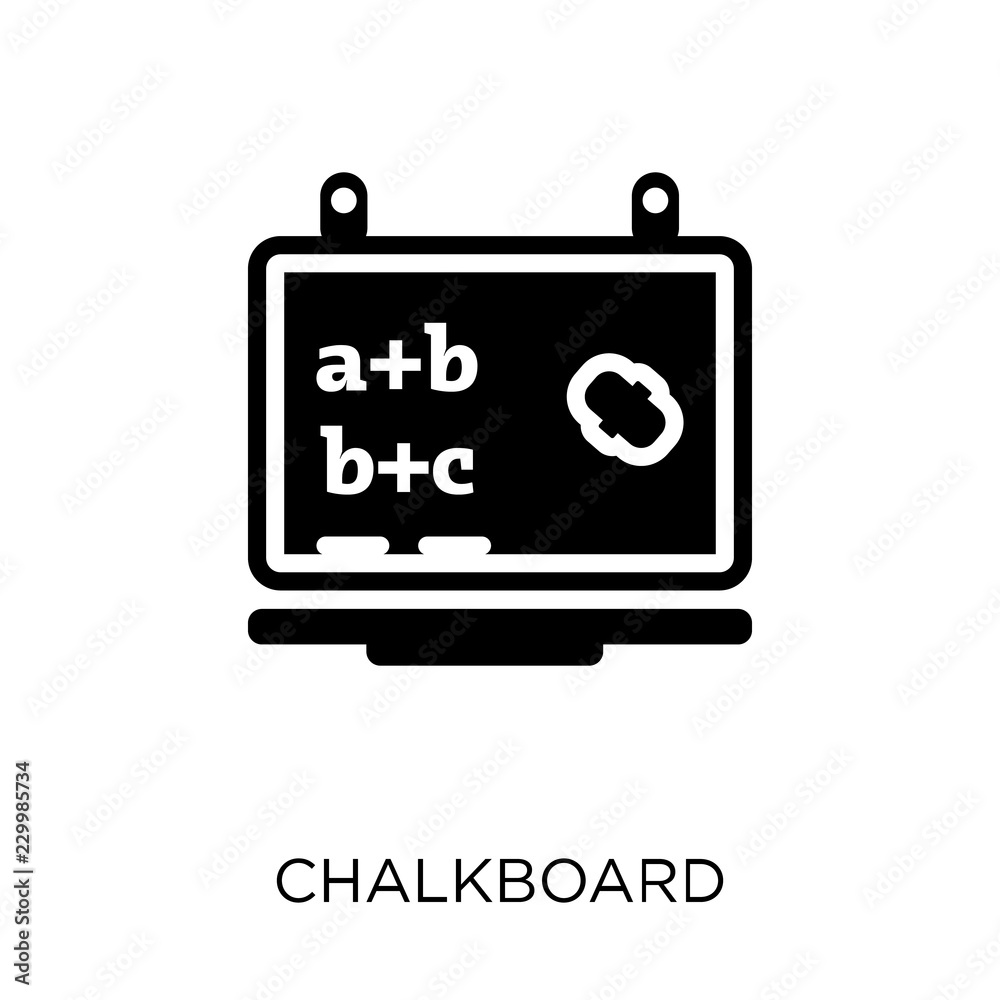 Chalkboard icon. Chalkboard symbol design from Education collection ...