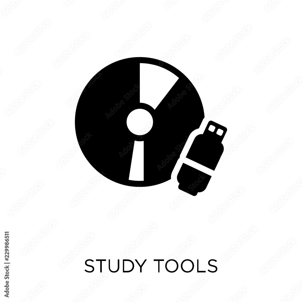 Study tools icon. Study tools symbol design from Online learning ...