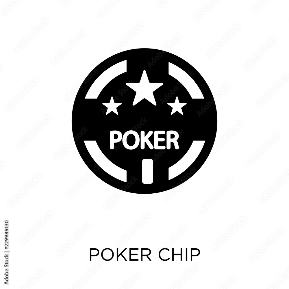 Poker chip icon. Poker chip symbol design from Arcade collection ...