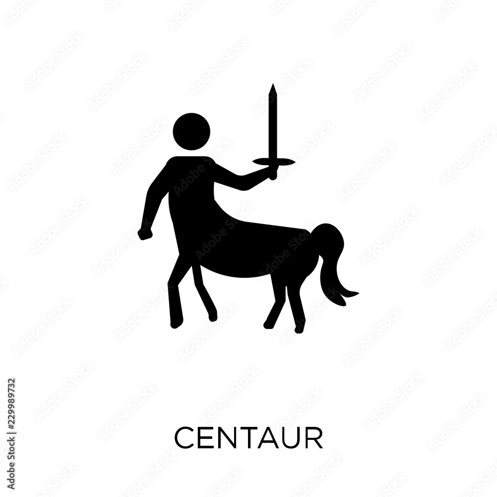 Centaur icon. Centaur symbol design from Fairy tale collection. Stock ...