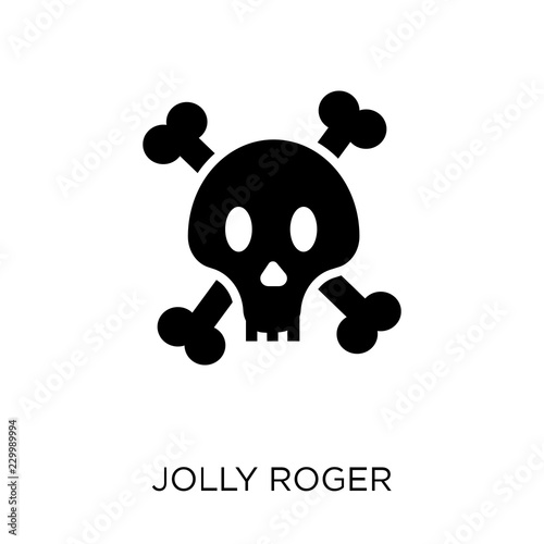 Jolly roger icon. Jolly roger symbol design from Fairy tale collection ...