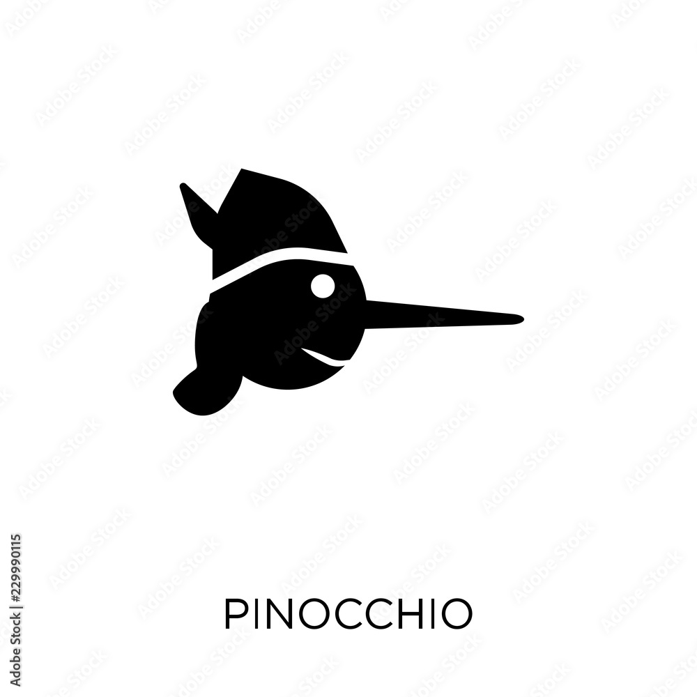 Pinocchio icon. Pinocchio symbol design from Fairy tale collection ...