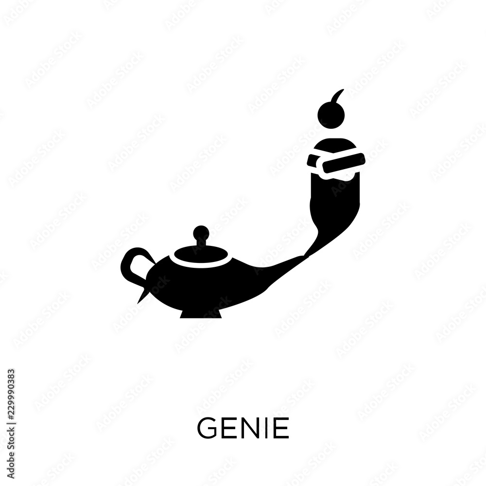 Genie icon. Genie symbol design from Fairy tale collection. Stock ...