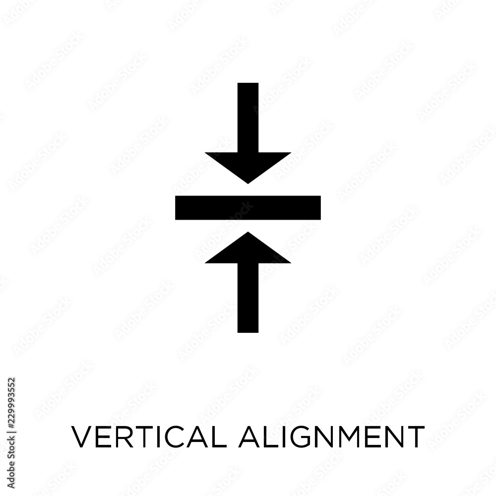 Vertical alignment icon. Vertical alignment symbol design from Geometry ... Vertical alignment icon. Vertical alignment symbol design from Geometry ...