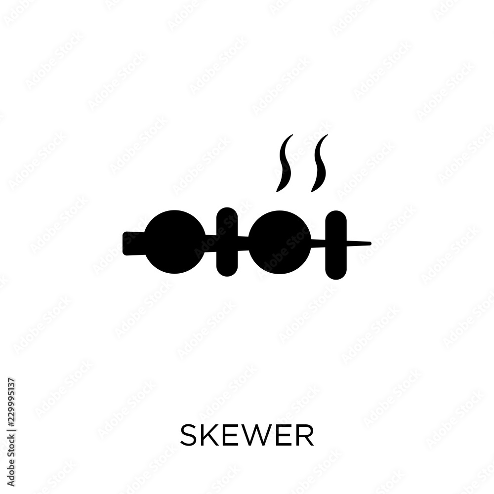 Skewer icon. Skewer symbol design from Restaurant collection. Stock ...