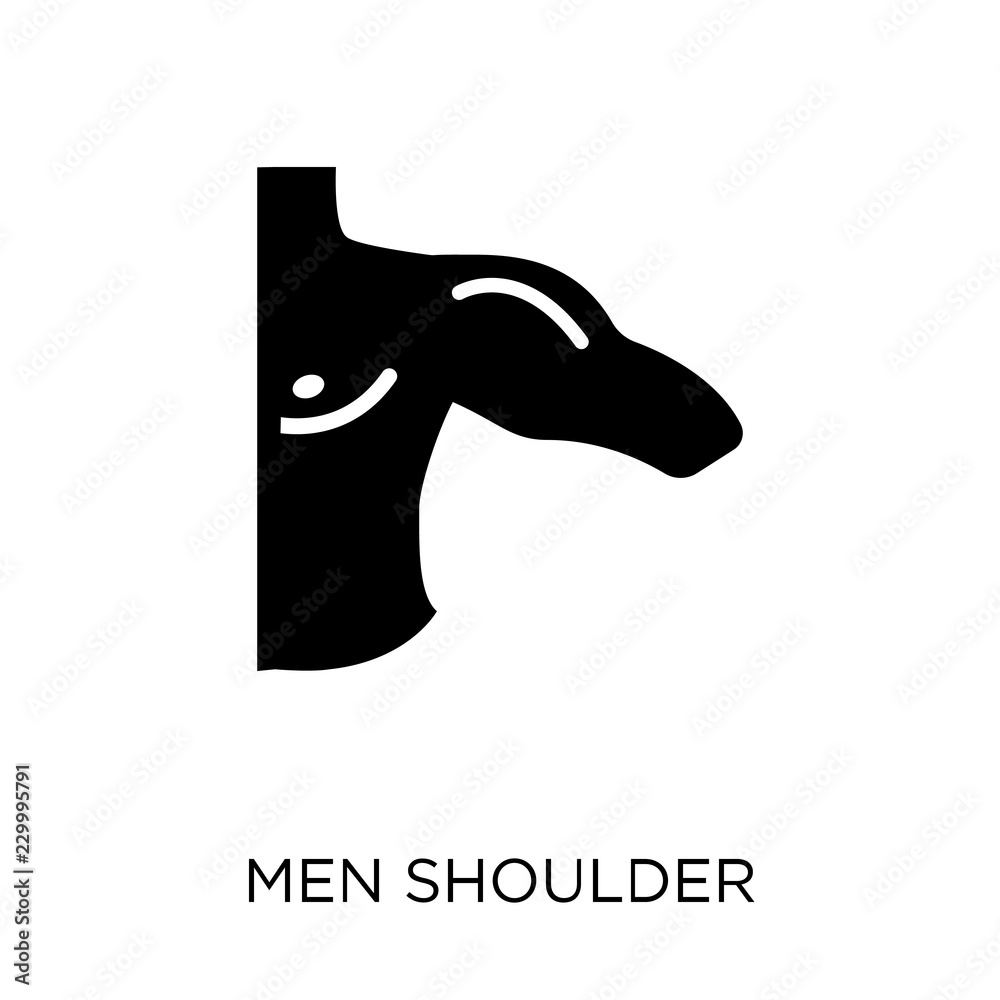 Men Shoulder icon. Men Shoulder symbol design from Human Body Parts ...