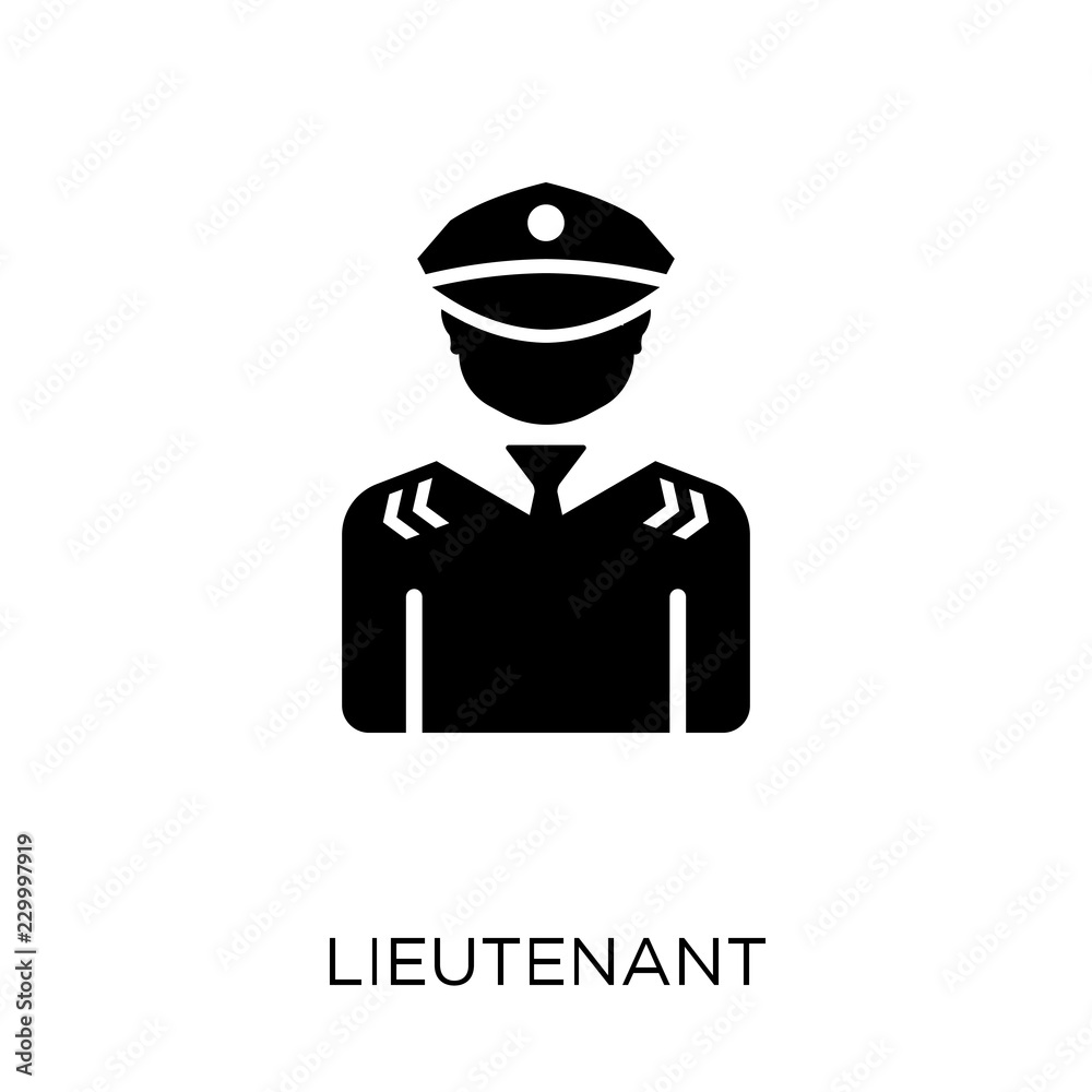 lieutenant icon. lieutenant symbol design from Army collection. Simple ...