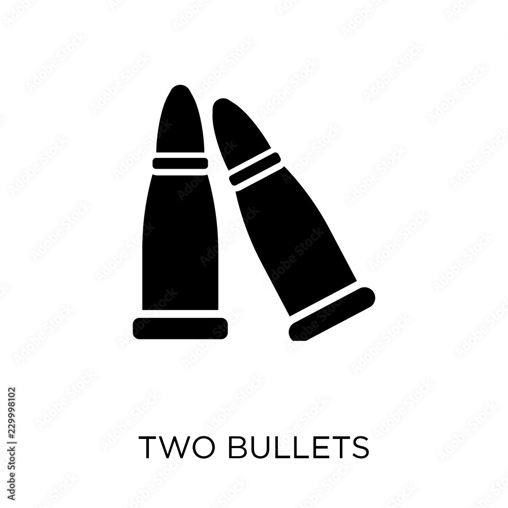 Two Bullets icon. Two Bullets symbol design from Army collection ...
