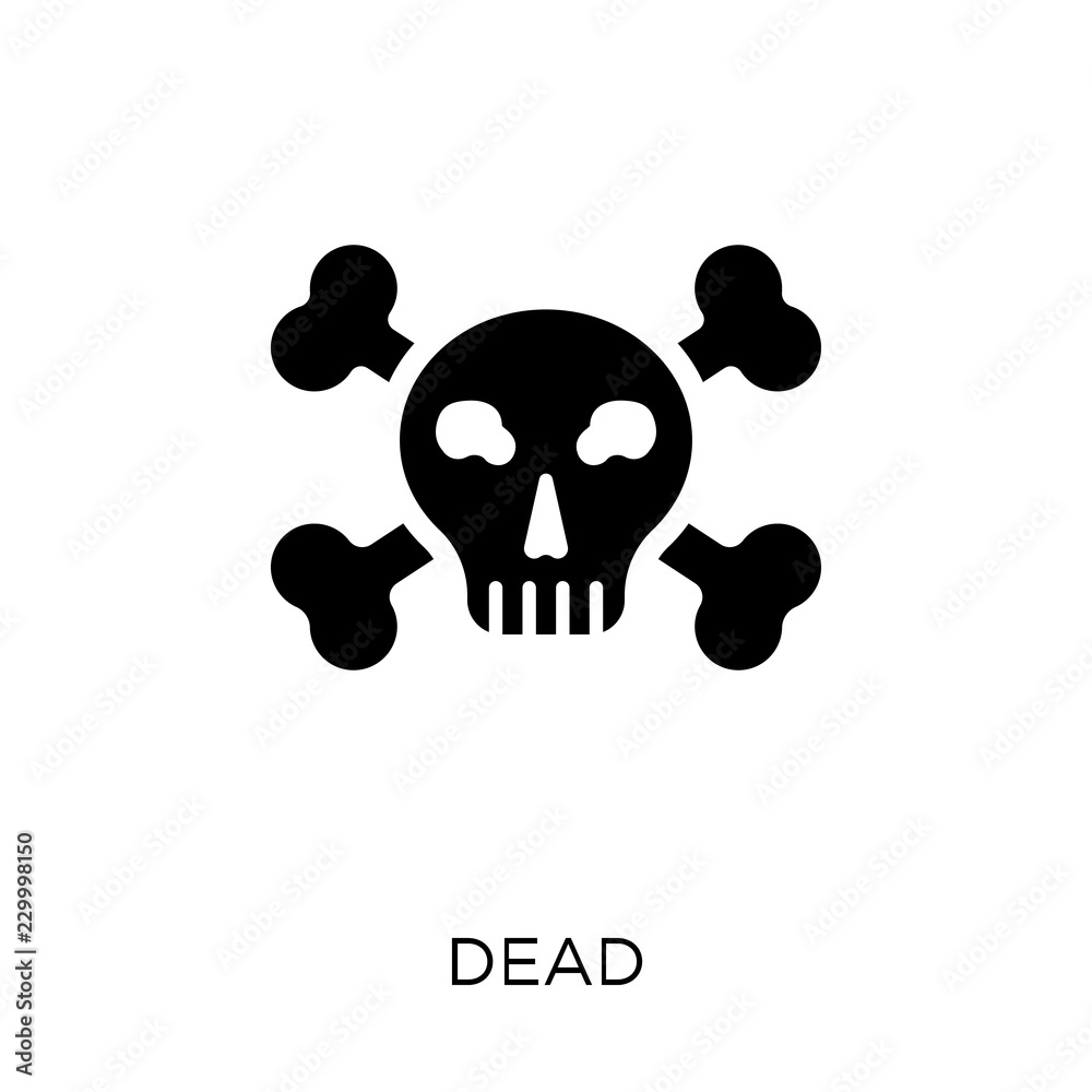 Dead icon. Dead symbol design from Army collection. Simple element ...