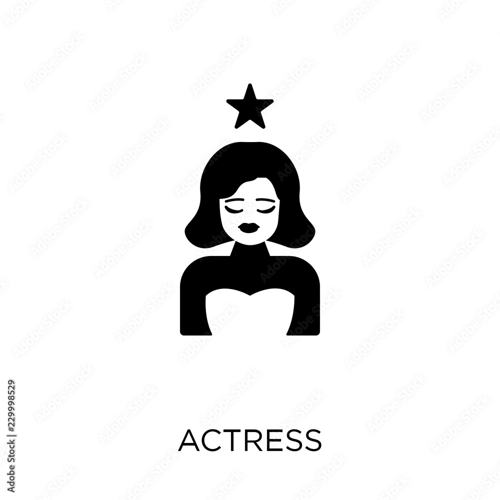 Poster actress icon. actress symbol design from Cinema collection ...