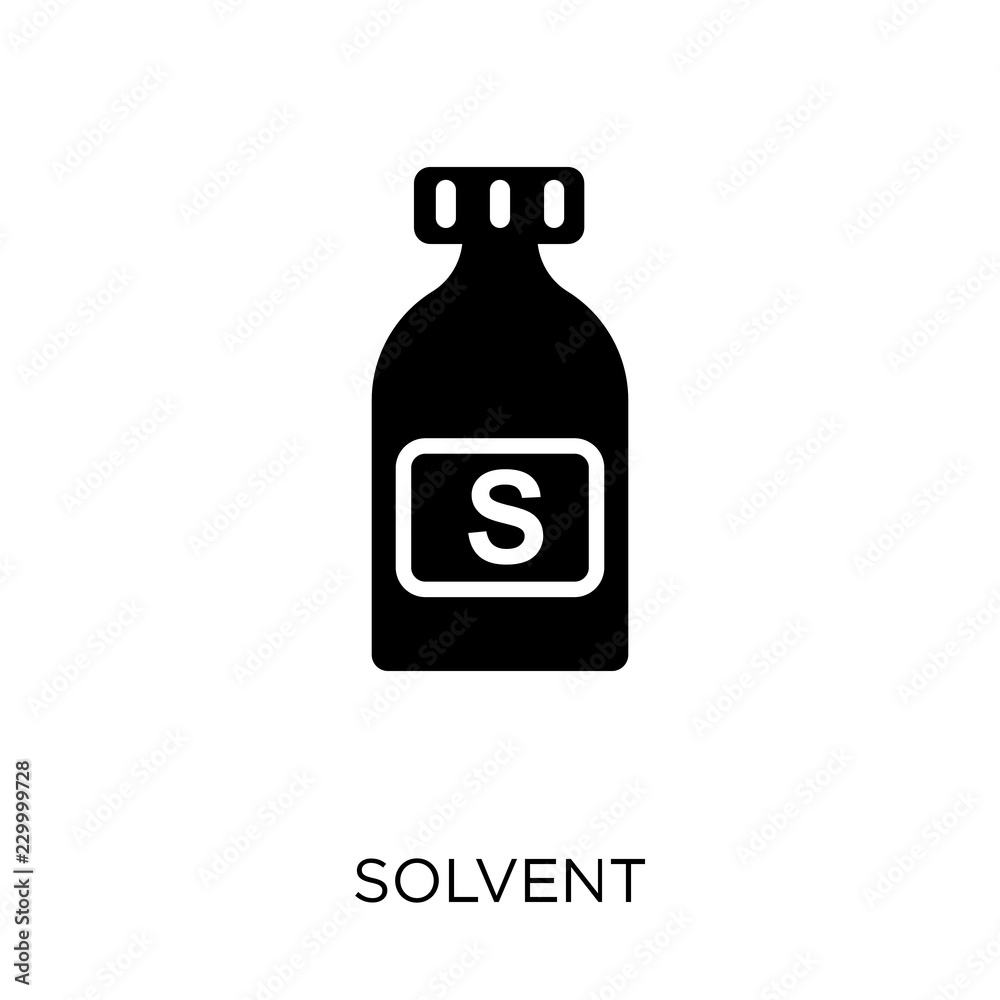 Solvent icon. Solvent symbol design from Cleaning collection. Stock ...
