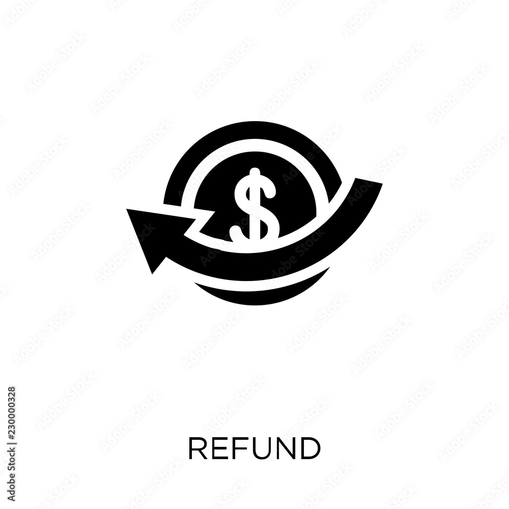 Refund icon. Refund symbol design from Payment collection. Stock Vector ...