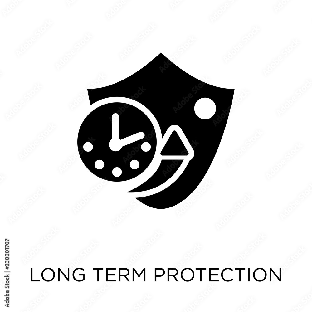 long term protection icon. long term protection symbol design from ...